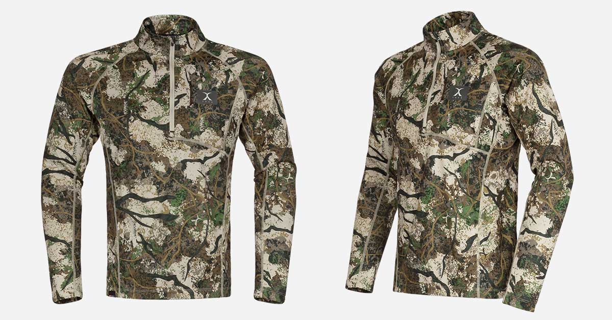 Merino wool base layer for hunting - Minette Merino Zip Neck - TUSX